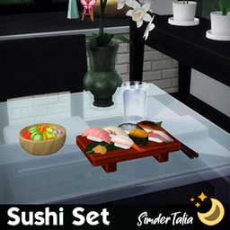 Sushi Set (& salad) - Gallery - The Sims 4 Build / Buy - CurseForge