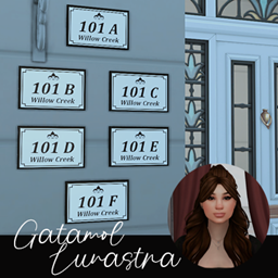 Apartment address plaques for apartments - Gallery - The Sims 4 Build ...