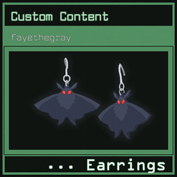 mothman earrings by fayethegray - The Sims 4 Create a Sim - CurseForge