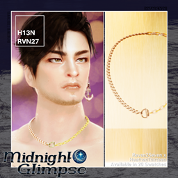Two Tone Chain Bar Toggle Clasp Necklace - The Sims 4 Create a Sim ...
