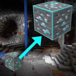 Sharp Outline ores + classic - Minecraft Bedrock Texture Packs - CurseForge