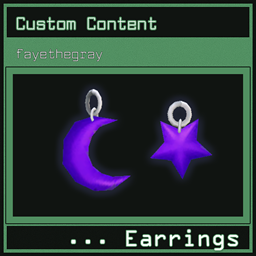 moon & star earrings by fayethegray - Files - The Sims 4 Create a Sim ...