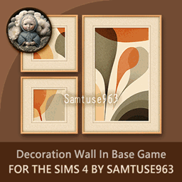 HQ Abstract Modern Painting 3 Piece Set #3 Sellable Extra F Samtuse963 - File - The Sims 4 Build ...