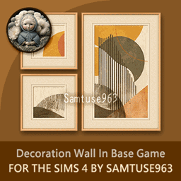 HQ Abstract Modern Painting 3 Piece Set #5 Sellable Extra F Samtuse963 - The Sims 4 Build / Buy ...