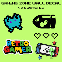 Gaming Zone Wall Decal - The Sims 4 Build / Buy - CurseForge