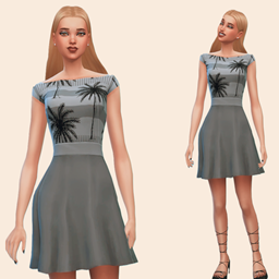 The Palm Dress - Files - The Sims 4 Create a Sim - CurseForge