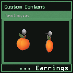 peach earrings by fayethegray - The Sims 4 Create a Sim - CurseForge