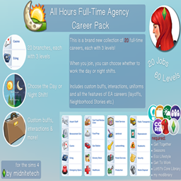 All Hours Career Pack (Full-Time) por midnitetech / All Hours Career ...