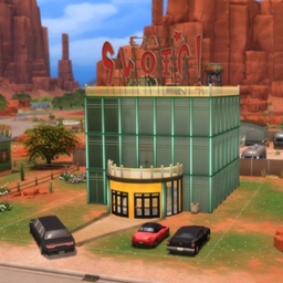 Strangerville Hotel with lounge - The Sims 4 Rooms / Lots - CurseForge