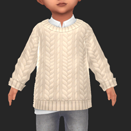 Businesses and Hobbies Toddler Cable Knit Sweater - The Sims 4 Create a ...