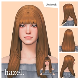 Hazel Hair V1 - The Sims 4 Create a Sim - CurseForge