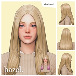 Hazel Hair V2 - The Sims 4 Create a Sim - CurseForge