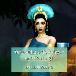 Dawn-Flare Headdress and Earrings - The Sims 4 Create a Sim - CurseForge