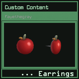 apple earrings by fayethegray - The Sims 4 Create a Sim - CurseForge