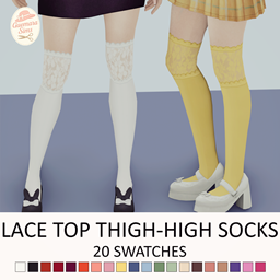 Lace Top Thigh-High Socks - Gallery - The Sims 4 Create a Sim - CurseForge