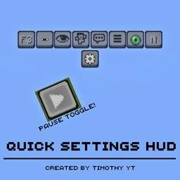 Quick Settings Hud - Files - Minecraft Bedrock Texture Packs - CurseForge