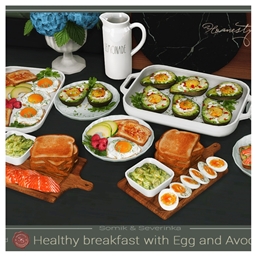 🥑🍳 Healthy Avocado Breakfasts by Somik & Severinka — Spanish Translation ES 🍳🥑 - The Sims 4 ...