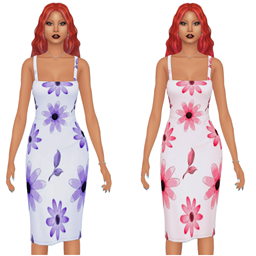 Daisy Of Fun Dress - The Sims 4 Create a Sim - CurseForge