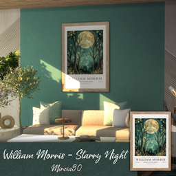 William Morris - Starry Night - The Sims 4 Build / Buy - CurseForge