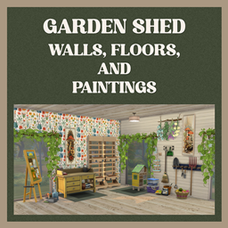 Garden Shed - Walls Floors Paintings - The Sims 4 Build / Buy - CurseForge