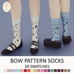 Bow Pattern Socks - Gallery - The Sims 4 Create a Sim - CurseForge