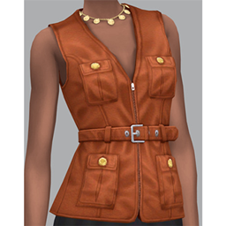 Ivy Leather Vest (Caiocc) - Gallery - The Sims 4 Create a Sim - CurseForge
