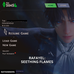 LADS: Rafayel (祁煜) Seething Flames Main Menu Override - The Sims 4 Mods ...