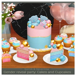 🎂 Gender Reveal Cakes and Cupcakes by: Somik & Severinka — Spanish ...