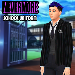 Nevermore uniform for male - Files - The Sims 4 Create a Sim - CurseForge