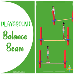 Playground Balance Beam por TheGoldSim / Translated to Spanish by ...