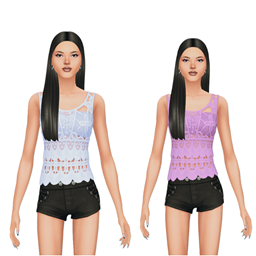 Lace Tank Top - Files - The Sims 4 Create a Sim - CurseForge