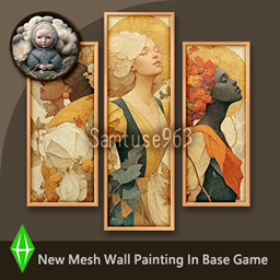 HQ The Graces Triptych #1 Sellable Extra B Samtuse963 - The Sims 4 Build / Buy - CurseForge