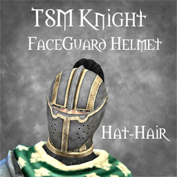 TSM Knight Faceguard Ponytail Helmet (Hat-Hair) - The Sims 4 Create a ...