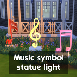 Music symbol statue light - Gallery - The Sims 4 Build / Buy - CurseForge