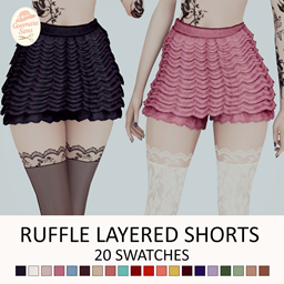Ruffle Layered Shorts - Files - The Sims 4 Create a Sim - CurseForge