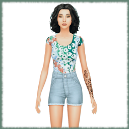 Flower Me Colorful Body Suit - Gallery - The Sims 4 Create a Sim ...