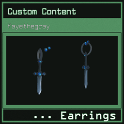 obsidian sword earrings by fayethegray - The Sims 4 Create a Sim ...