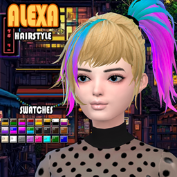 Alexa Hairstyle by jochi - The Sims 4 Create a Sim - CurseForge