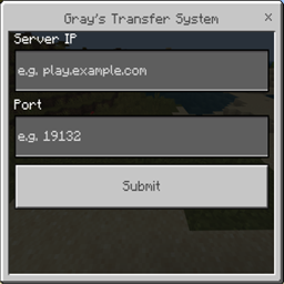 Gray's Transfer System - Files - Minecraft Bedrock Scripts - CurseForge
