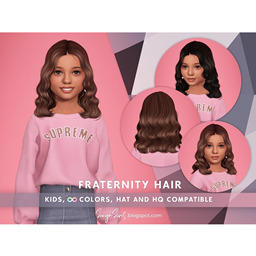 SONYASIMS - FRATERNITY HAIR KIDS - Files - The Sims 4 Create a Sim ...