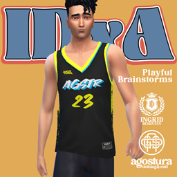 IDxA Basketball Jersey NEON - The Sims 4 Create a Sim - CurseForge