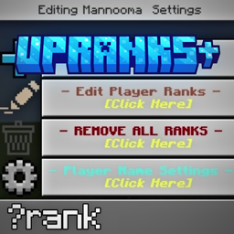 UpRanks+ (chat rank system) - Minecraft Bedrock Addons - CurseForge