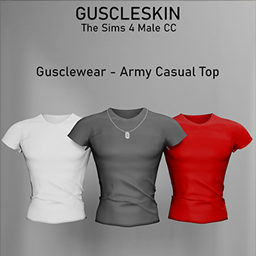 Gusclewear - Army Casual Top - The Sims 4 Create a Sim - CurseForge