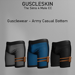 Gusclewear - Army Casual Bottom - The Sims 4 Create a Sim - CurseForge