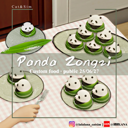 [LANA] Custom Recipe——Panda Zongzi - The Sims 4 Mods - CurseForge