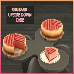 Rhubarb Vanilla Upside Down Cake por icemunmun / Translated to Spanish ...