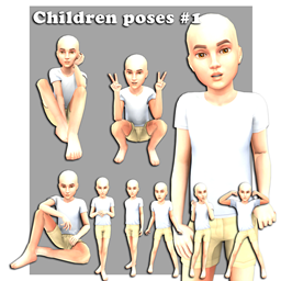 Children poses #1 - Files - The Sims 4 Mods - CurseForge