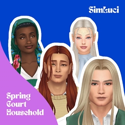 Spring Court Household - Tamlin, Lucien, Alis, Ianthe - The Sims 4 Sims ...