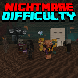 NIGHTMARE DIFFICULTY: Harder mobs, world and survival - Minecraft Bedrock Addons - CurseForge