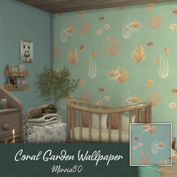 Coral Garden Wallpaper - Gallery - The Sims 4 Build / Buy - CurseForge
